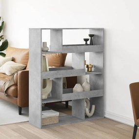 Dělicí stěna betonově šedá 100 x 33 x 125,5 cm kompozitní dřevo 3309486