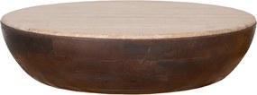 LABEL51 Konferenční stolek BOWL ø90 cm hnědý SE-23.144
