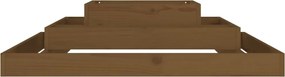 vidaXL Truhlík černý 110 x 110 x 27 cm masivní borové dřevo [823874] Barva: Šedá borovice