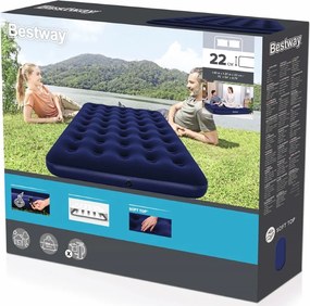 BESTWAY Nafukovací matrace na spaní dvoulůžko 191x137x22cm PVCED-734389