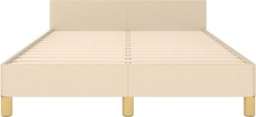 Rám postele bez matrací krémově 120x190 cm textil 3270539