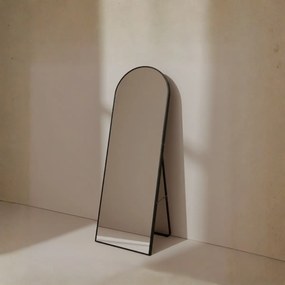 Velké stojací zrcadlo FRAM černé, 150 x 50 cm