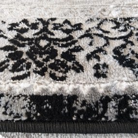 Exkluzivní koberec černé barvy ve vintage stylu Šířka: 80 cm | Délka: 150 cm