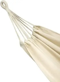KIK Houpací síť Boho ecru / Nosnost 120 kg / 200x152 cm / bavlna, poly