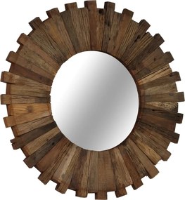 vidaXL Nástěnné zrcadlo masivní recyklované dřevo 50 cm [246310]