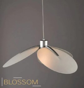 ACA DECOR Závěsné stropní svítidlo BLOSSOM max. 60W/E27/230V/IP20, stříbrné