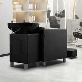 Shampoo Backwash Křeslo Salon & Spa Stanice na mytí vlasů se širokou opěrkou nohou