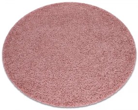 Dywany Luszczow Dětský kusový koberec SOFFI kulatý, shaggy 5 cm růžový Rozměr koberce: 120 cm KRUH
