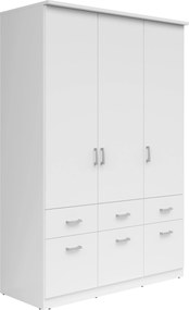 XXXLutz ŠATNÍ SKŘÍŇ, bílá, 136/199/58 cm Livetastic - Šatní skříně - 002427008514