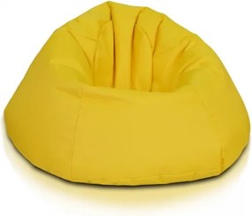 Sedací vak koule Maxi polyester TiaHome - žlutá