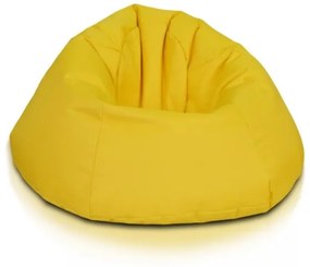 Sedací vak koule Maxi polyester - žlutá