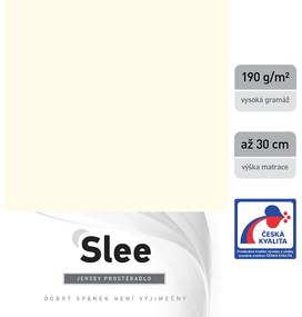 Slee jersey prostěradlo - banán Rozměr: 180 x 200 cm