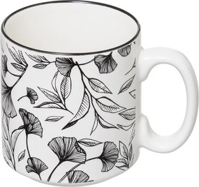Keramické šálky na stojanu FLORAL, 240 ml, 4 ks
