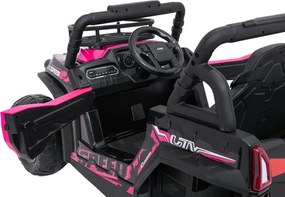 Elektrické terénní autíčko UTV LIFT růžové