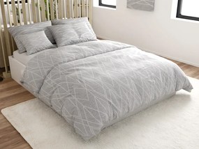 Povlečení z Renforcé bavlny GRAY STRIPES šedé Rozměr povlečení: 70 x 90 cm | 140 x 200 cm