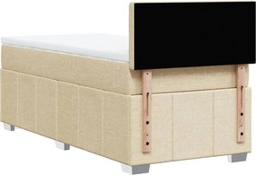 Box spring postel s matrací krémová 80 x 200 cm textil 3286914