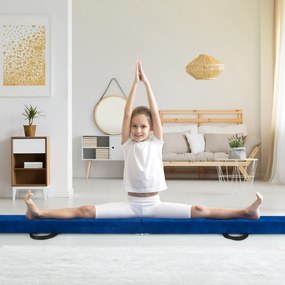 Costway 270 cm kladina dětská kladina skládací gymnastická kladina s – modrý