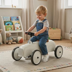Costway Staré kovové autíčko pro batolata ve věku od 18 měsíců, černé, černý