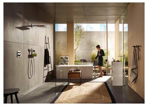 Hansgrohe Raindance E, hlavová sprcha 300 1jet EcoSmart se sprchovým ramenem, chromová, HAN-26239000