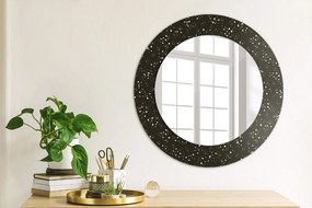 Kulaté dekorativní zrcadlo na zeď Chaotické tečky fi 50 cm