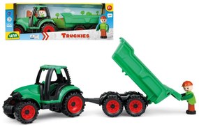 Auto Truckies traktor s vlečkou plast 32cm s figurkou v krabici 24m+