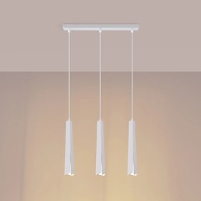 Sollux Lighting Závěsná lampa PRYSM 3L bílá