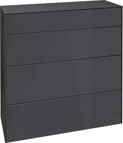 XXXLutz KOMODA, antracitová, 82/89/42 cm Novel - Široké komody - 002808016203
