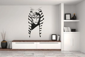 Lepy.cz Samolepka na zeď Star Wars -  Ahsoka Velikost (šířka x výška): 30x58cm, Barevná varianta: Levandulová