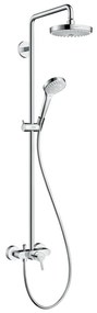 Hansgrohe Croma Select S - Showerpipe 180 2jet s pákovou baterií, bílá / chrom 27255400