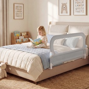 Costway Skládací kolejnice na postel s odnímatelným krytem Oxford a Strap Bed