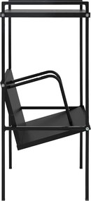 Knihovna se 2 policemi černá 52 x 28 x 59 cm kompozitní dřevo 288230