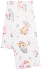 Flanelová plena s potiskem New Baby koala růžová Barva: Růžová