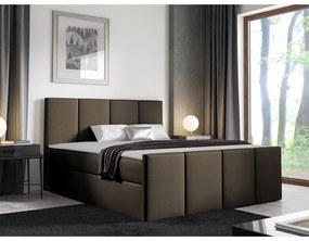Kontinentální postel Bautista, Rozměr postele: 120x200, Barva:: ekokůže Soft 017 (bílá)