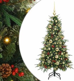 Umělý Skládací Vánoční Strom s stojanem Zelená 120 cm PE a PVC 3397397
