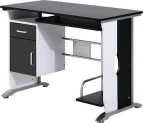 HOMCOM PC Počítačový stůl Kancelářský stůl 100x52x75cm Dřevěný nábytek