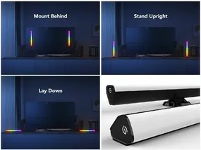 Govee SMART LED RGBIC Panel 38cm pro TV 43-75" - 2ks / LED panely / 24