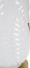Stolní lampa Ceramic 70 cm bílo-zlatá