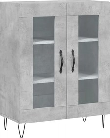 Skříň highboard betonově šedá 69,5x34x180 cm kompozitní dřevo 3199653
