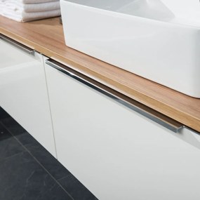Mereo Mereo, Mailo, koupelnová skříňka s keramickým umyvadlem 81 cm, chrom madlo, CN516
