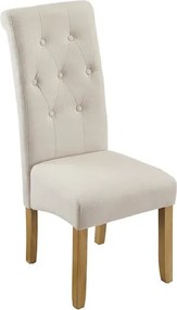 Designová jídelní židle Eileithya béžová / dub