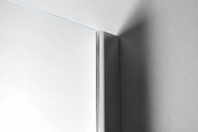 Aqualine Sapho, WALK-IN stěna k instalaci na zeď se vzpěrou, jednodílná, 1000 mm, matné sklo