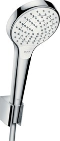 Hansgrohe Croma Select S - Set sprchové hlavice, držáku a hadice, 3 proudy, EcoSmart, bílá/chrom 28092400