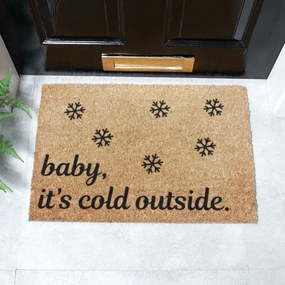 Rohožka s vánočním motivem z kokosového vlákna 40x60 cm Baby It's Cold Outside – Artsy Doormats