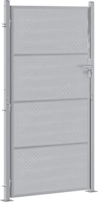 Zahradní brána 85 x 174 cm Nerezová ocel Stříbrná Zamykatelné 3402586