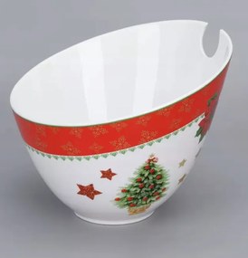 Miska miska salátová mísa porcelánová Vánoce 24 cm