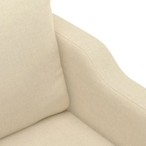 Petromila 3dílná sedací souprava s poduškami krémová textil