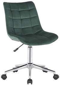 Kancelářská židle Medford - samet | zelená