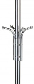 Autronic Věšák stojanový DALIDA - 182 cm, kov, lesklý chrom
