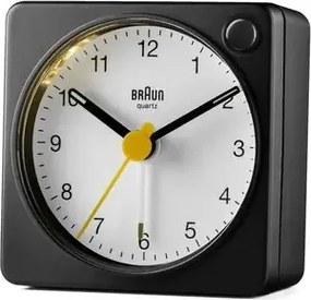 Braun BC02 černá  bílá / Klasický budík / 1x AA baterie