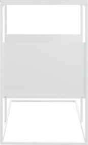vidaXL Odkládací stolek 55 x 36 x 59,5 cm kompozitní dřevo [343107] Barva: Bílá